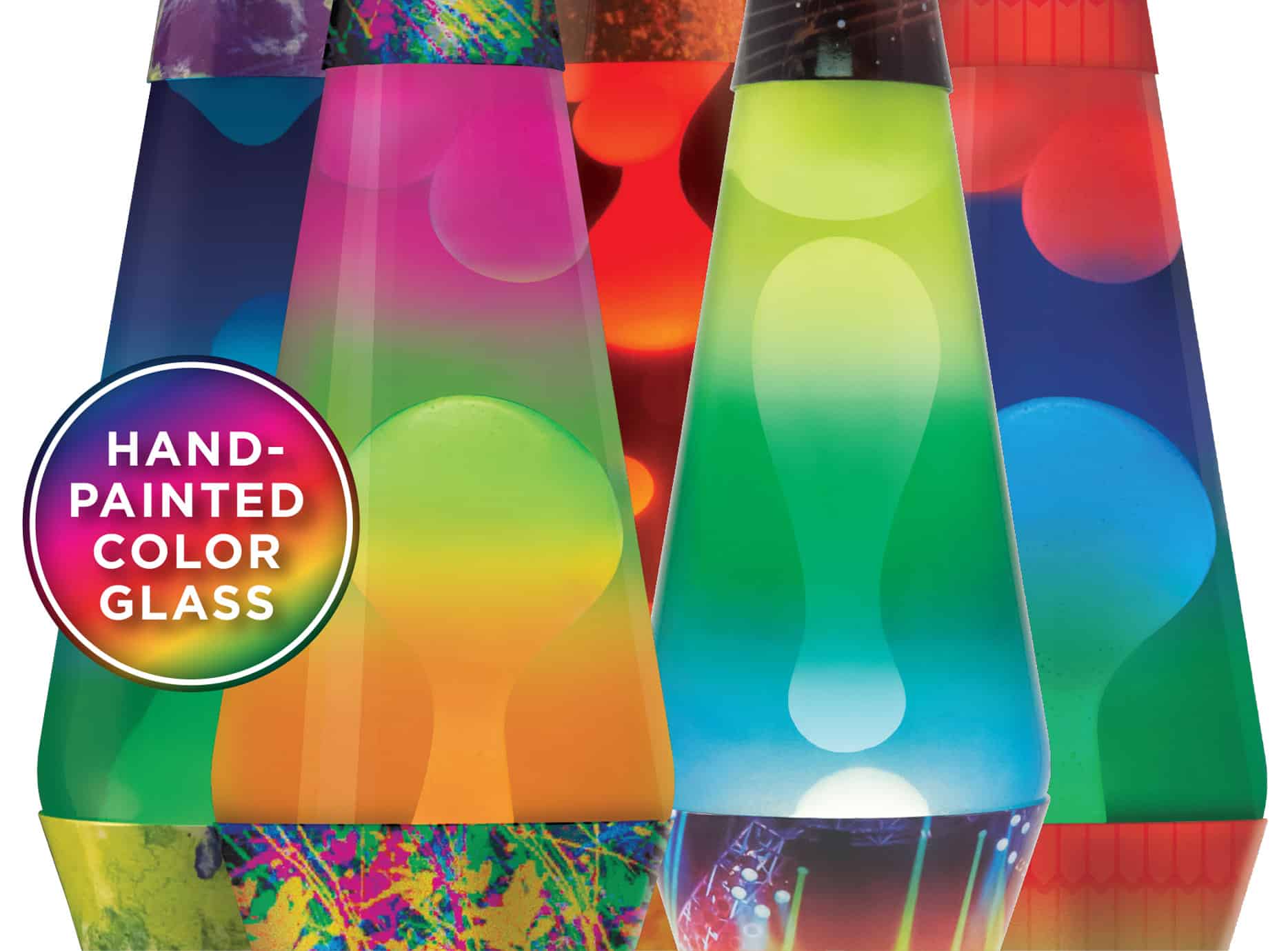 Colormax Lava Lamps | Hand Painted, Multi Colored Lighting