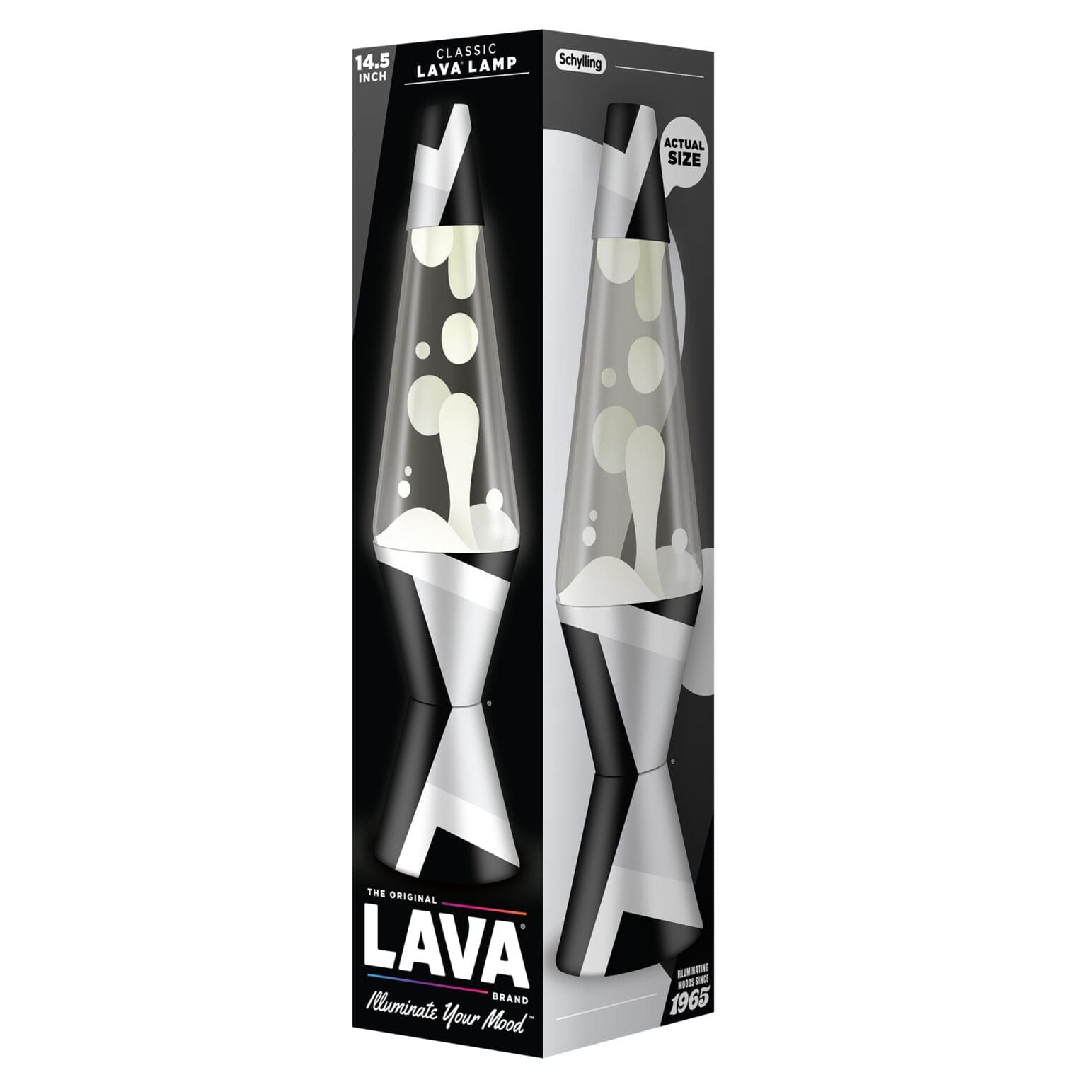 LAVA Lamp - 14.5" Polygonal White Tone Motion Lamp - White Lava and ...